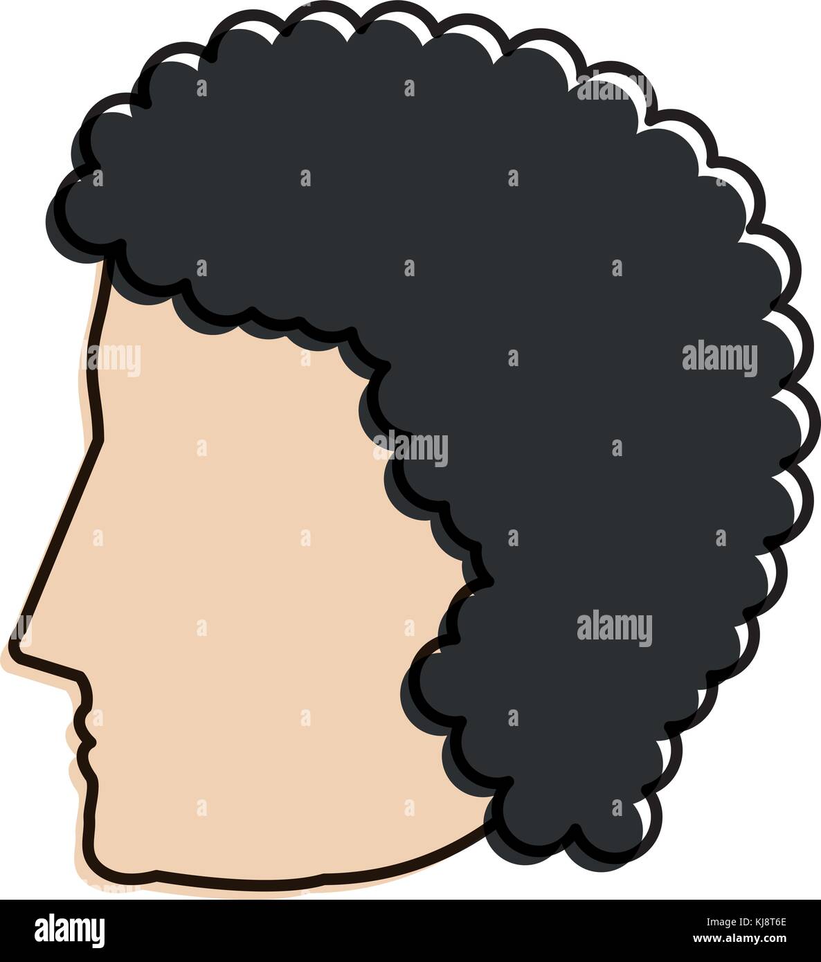 head profile man avatar character Stock Vector Image & Art - Alamy