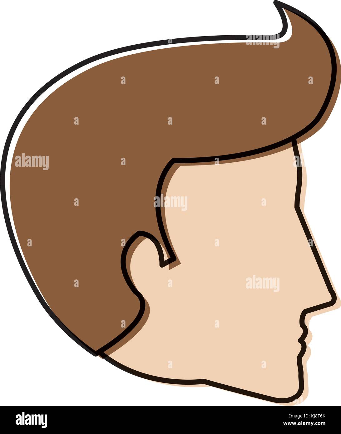 head profile man avatar character Stock Vector Image & Art - Alamy