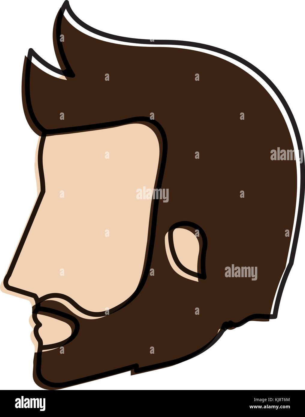 head profile man avatar character Stock Vector Image & Art - Alamy