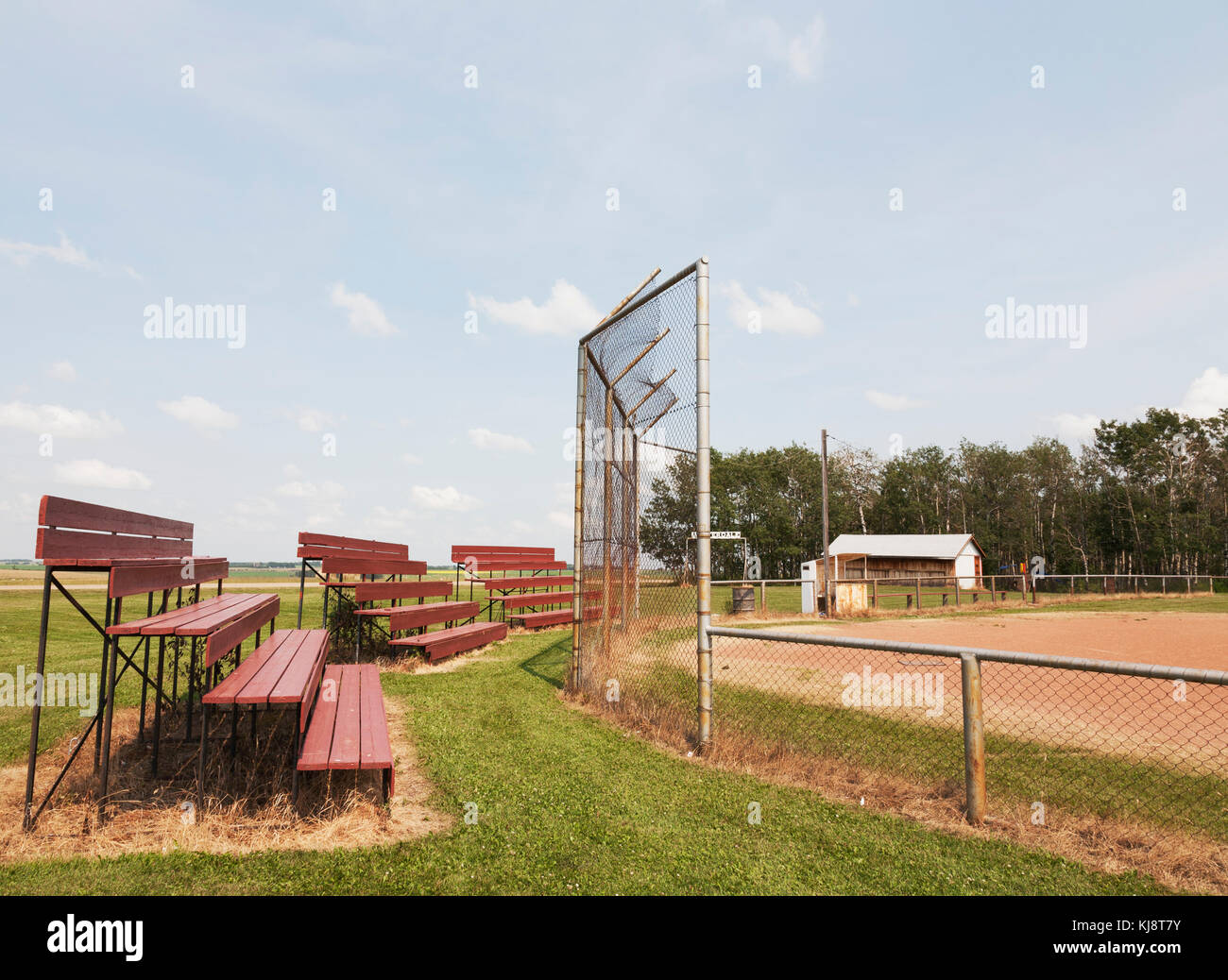 rural Alberta baseball diamond. Alberta Canada Stock Photo - Alamy