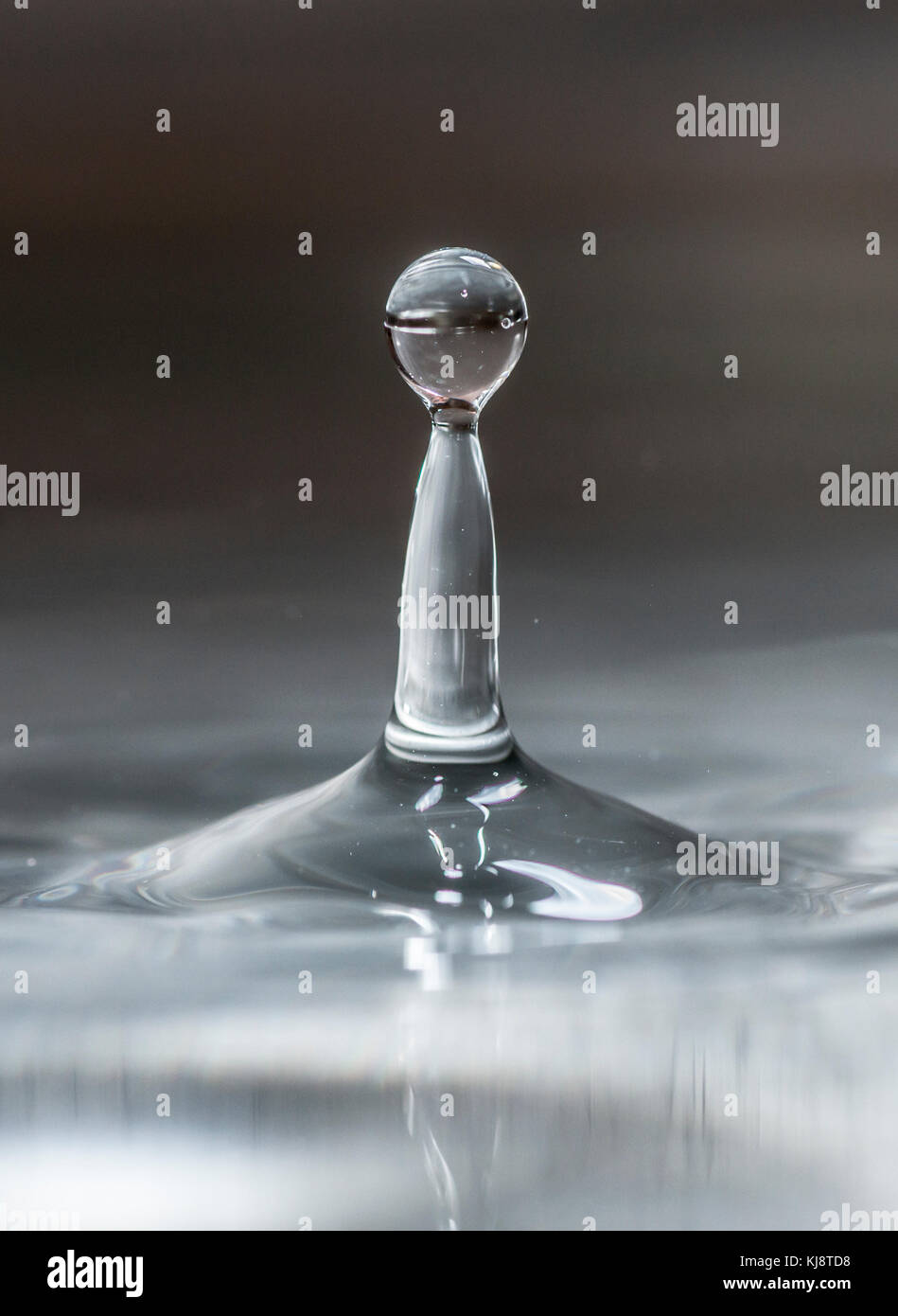 Water drop. Water splash in dark Stock Photo - Alamy
