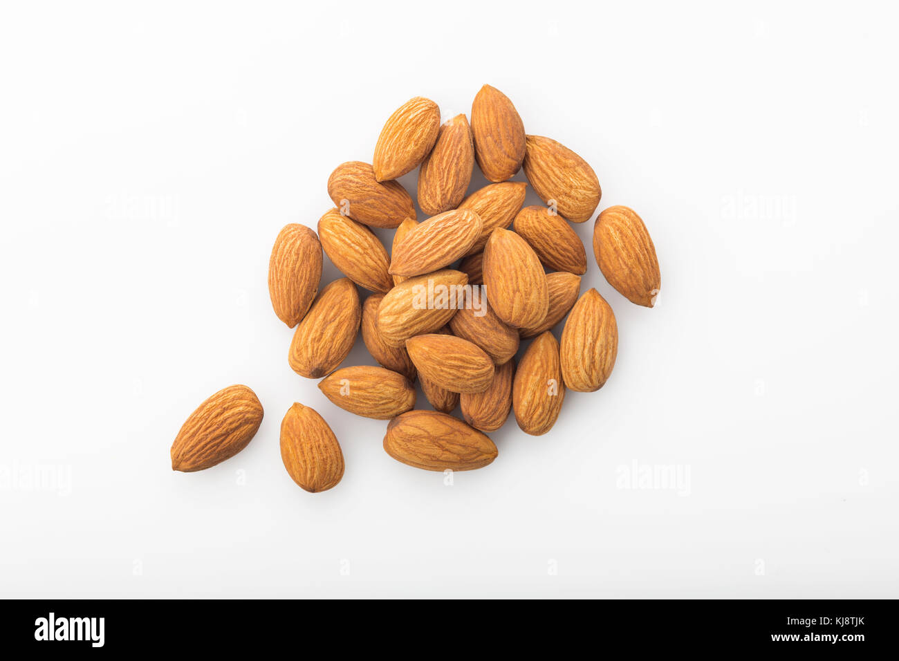 Top View of Fresh Organic Almonds Shot in Studio Stock Photo - Alamy