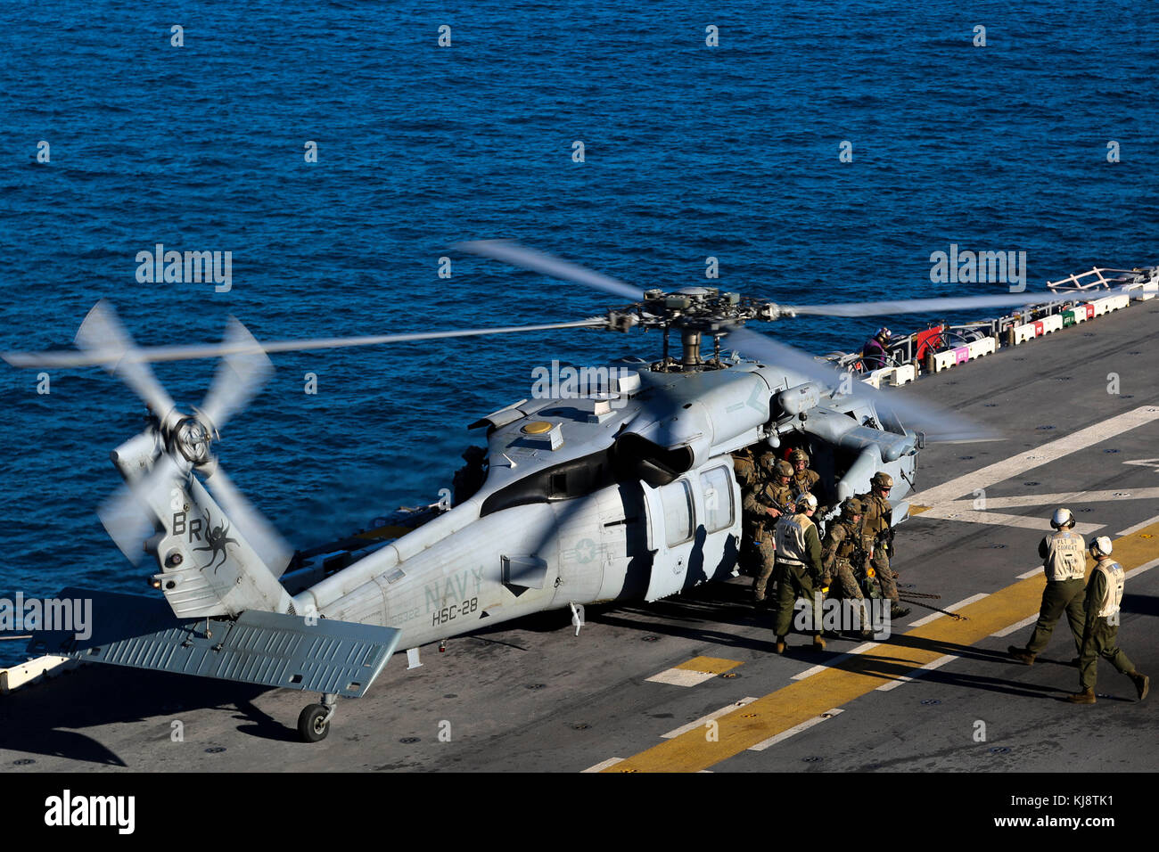 U.S. Marines with Maritime Raid Force (MRF), 26th Marine Expeditionary ...