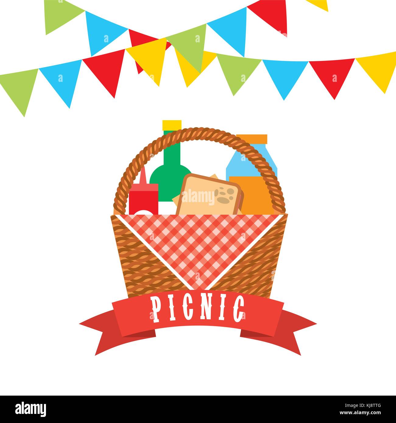 picnic party scene icon Stock Vector Image & Art - Alamy