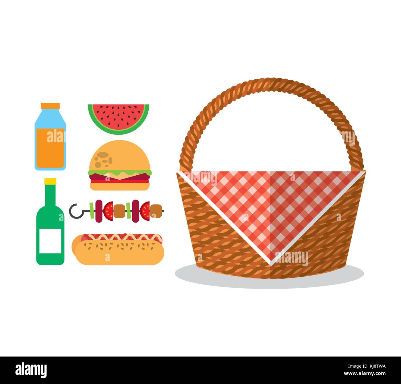picnic party scene icon Stock Vector Image & Art - Alamy