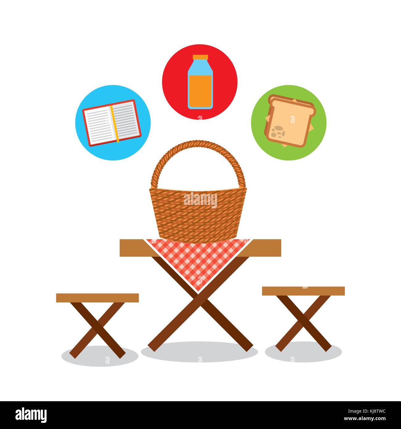 picnic party scene icon Stock Vector Image & Art - Alamy