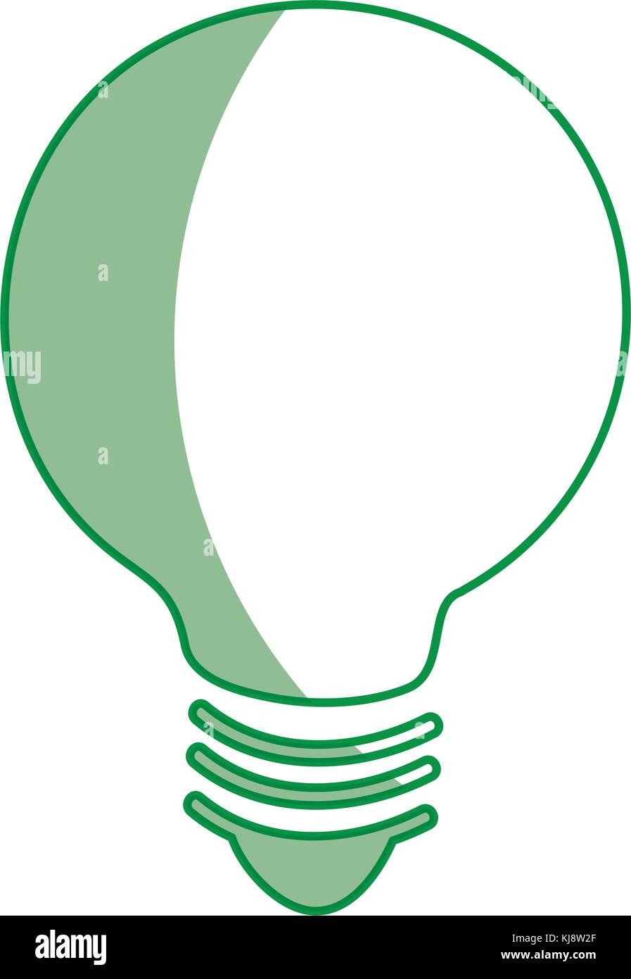 shadow green bulb cartoon Stock Vector Image & Art - Alamy