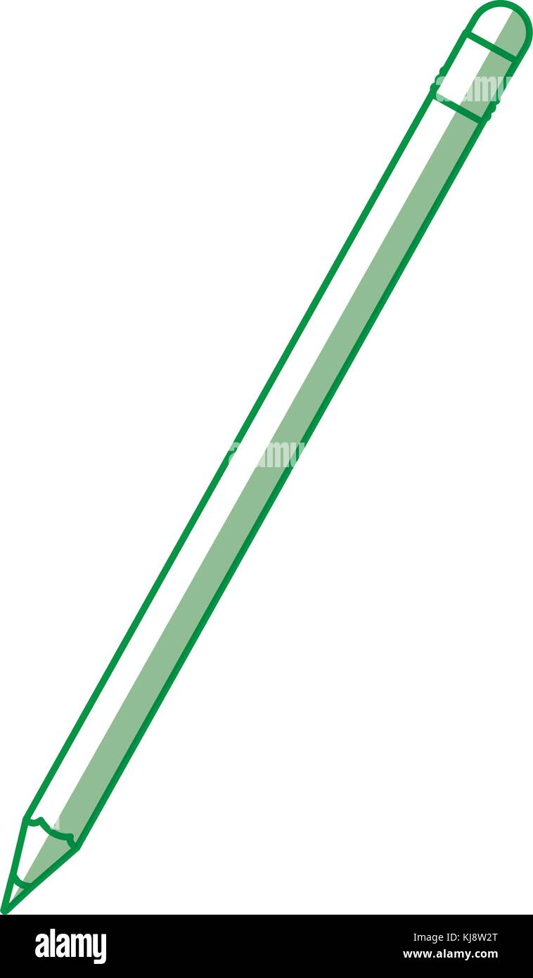 shadow green pencil cartoon Stock Vector Image & Art - Alamy