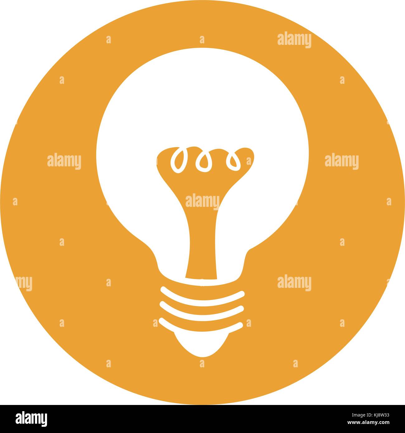 round icon bulb cartoon Stock Vector Image & Art - Alamy