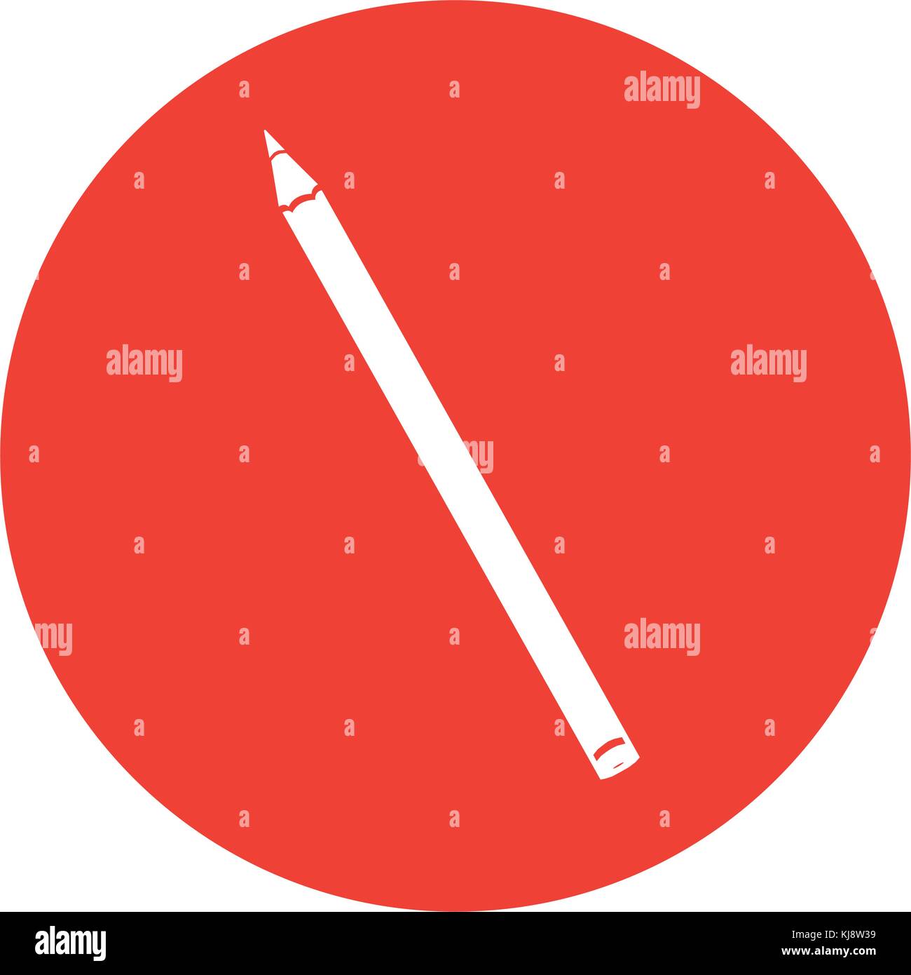 Red pencil tip Stock Vector Images - Alamy