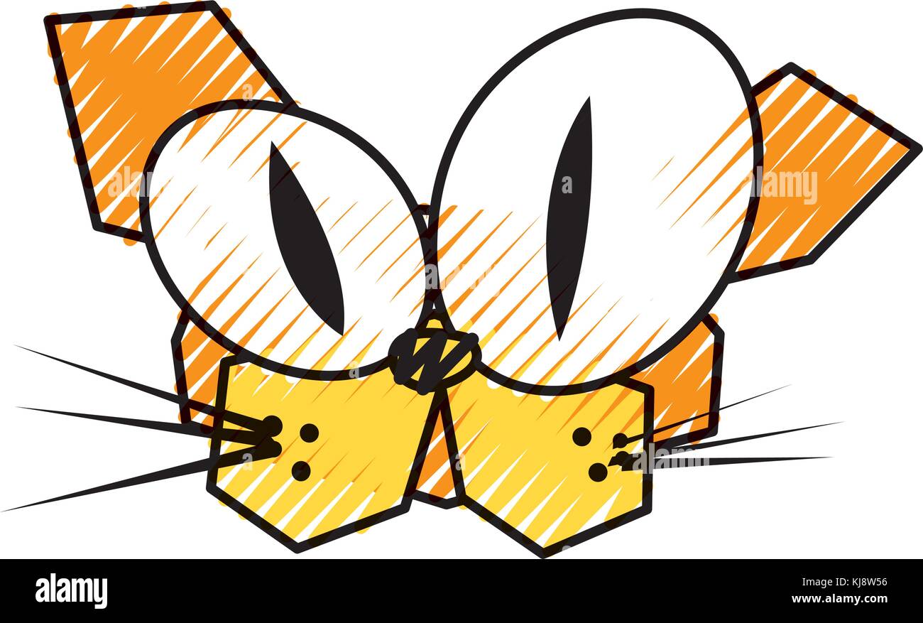 scribble funny cat face Stock Vector Image & Art - Alamy