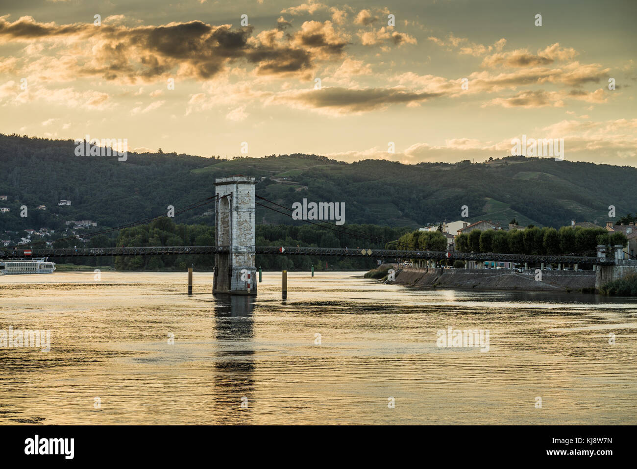 River Rhone, Tain-l'Hermitage, France, Europe Stock Photo - Alamy