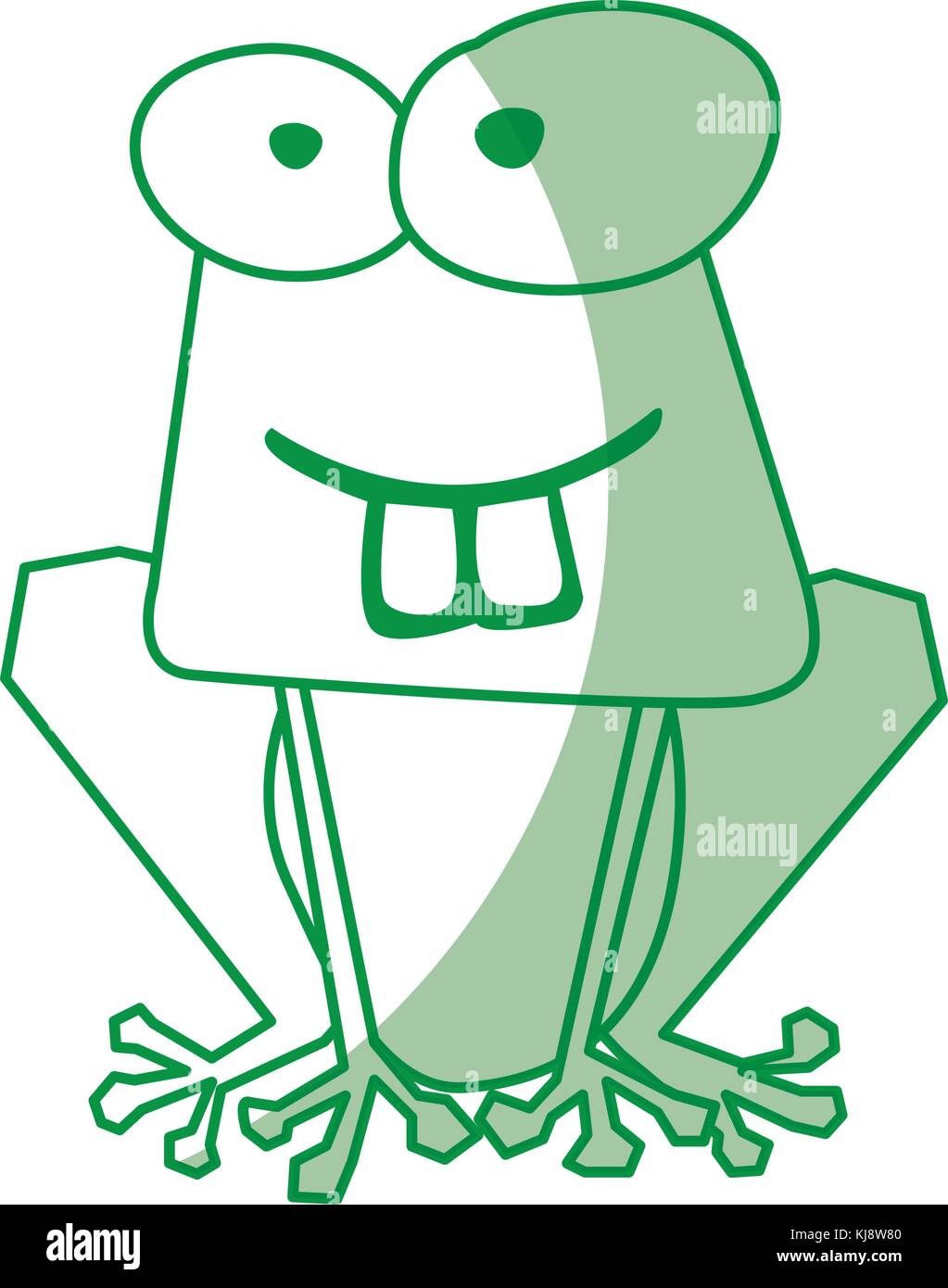 shadow funny toad cartoon Stock Vector Image & Art - Alamy