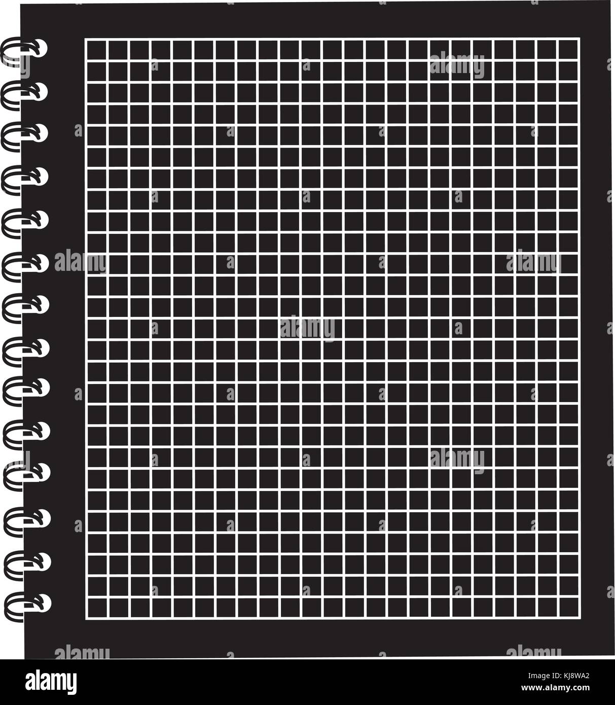 black icon notebook cartoon Stock Vector Image & Art - Alamy