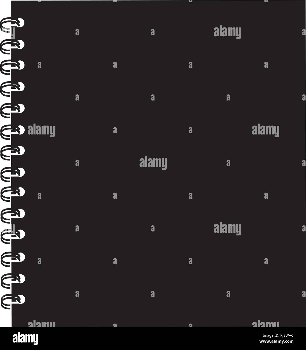 black icon notebook cartoon Stock Vector Image & Art - Alamy