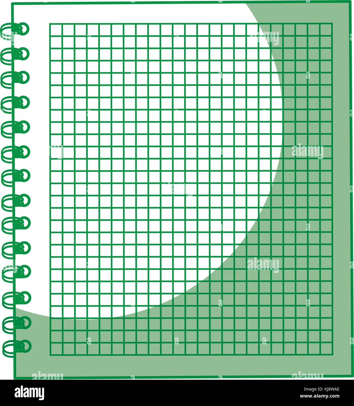 shadow green notebook cartoon Stock Vector Image & Art - Alamy