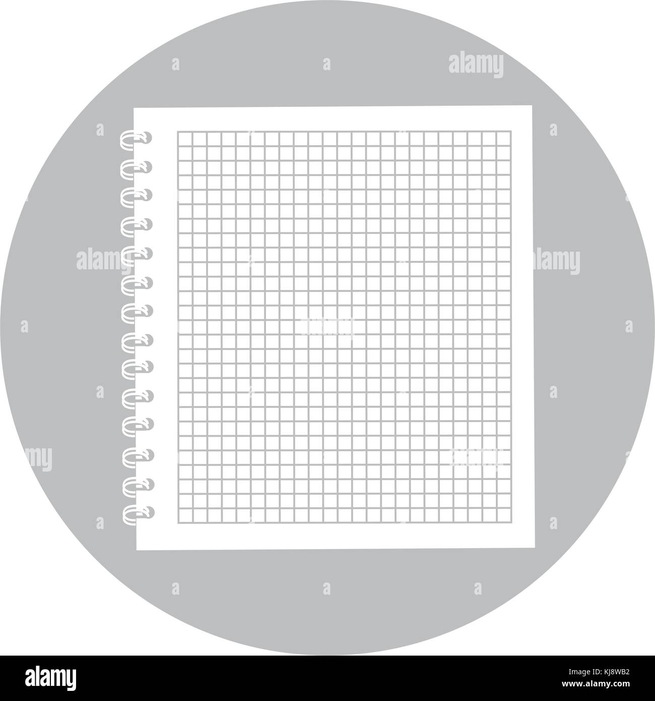 round icon notebook cartoon Stock Vector Image & Art - Alamy