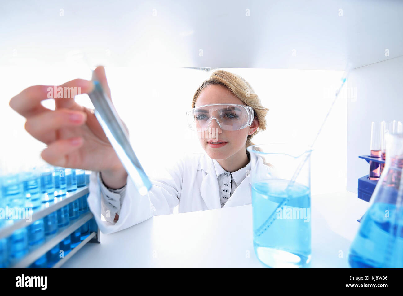 closeup.portrait of doctor biologist in the lab Stock Photo - Alamy