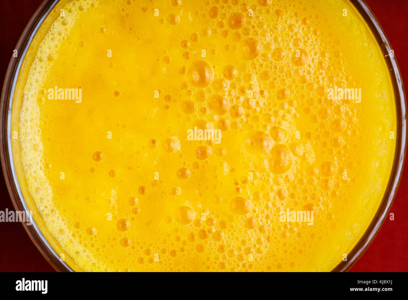 Diet healthy nutrition. Closeup of fresh summer drink yellow fruit ...