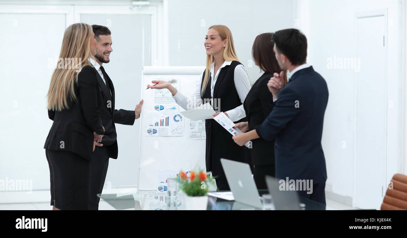 Business people at presentation in office Stock Photo - Alamy