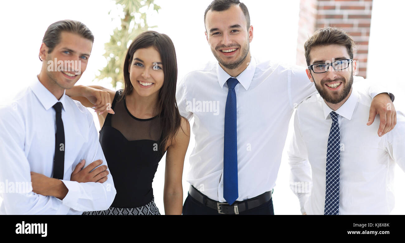 closeup portrait of friendly business team Stock Photo - Alamy