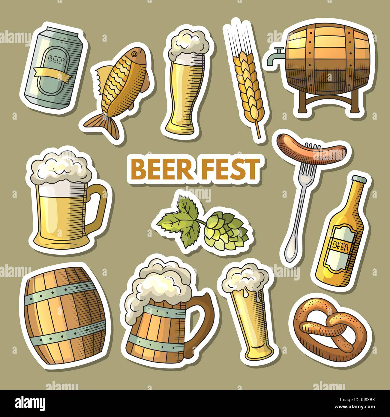 Bavarian icons Stock Vector Images - Alamy