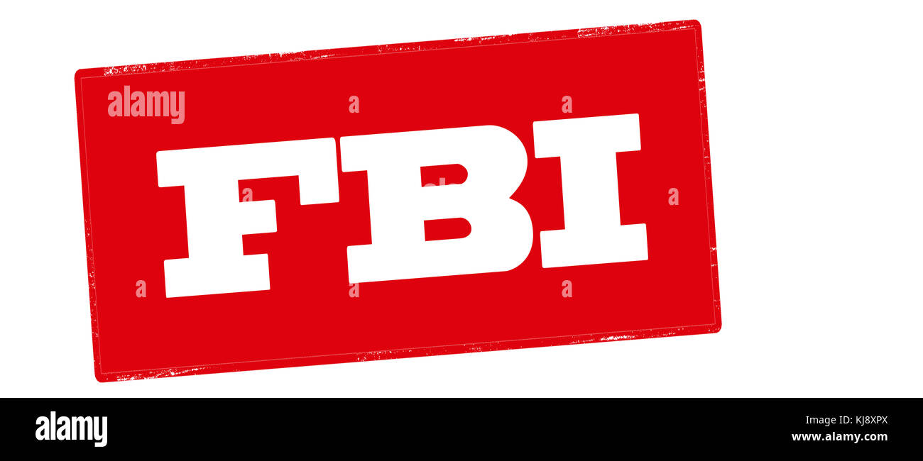 Stamp with text FBI inside, vector illustration Stock Photo - Alamy