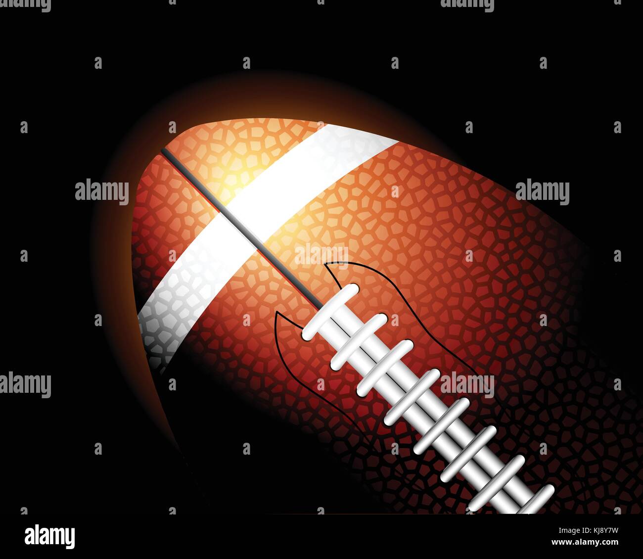 football ball on black background. Vector illustration Stock Vector ...