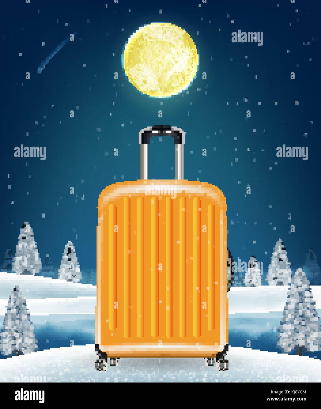 Suitcases bags luggage on Stock Vector Images - Alamy