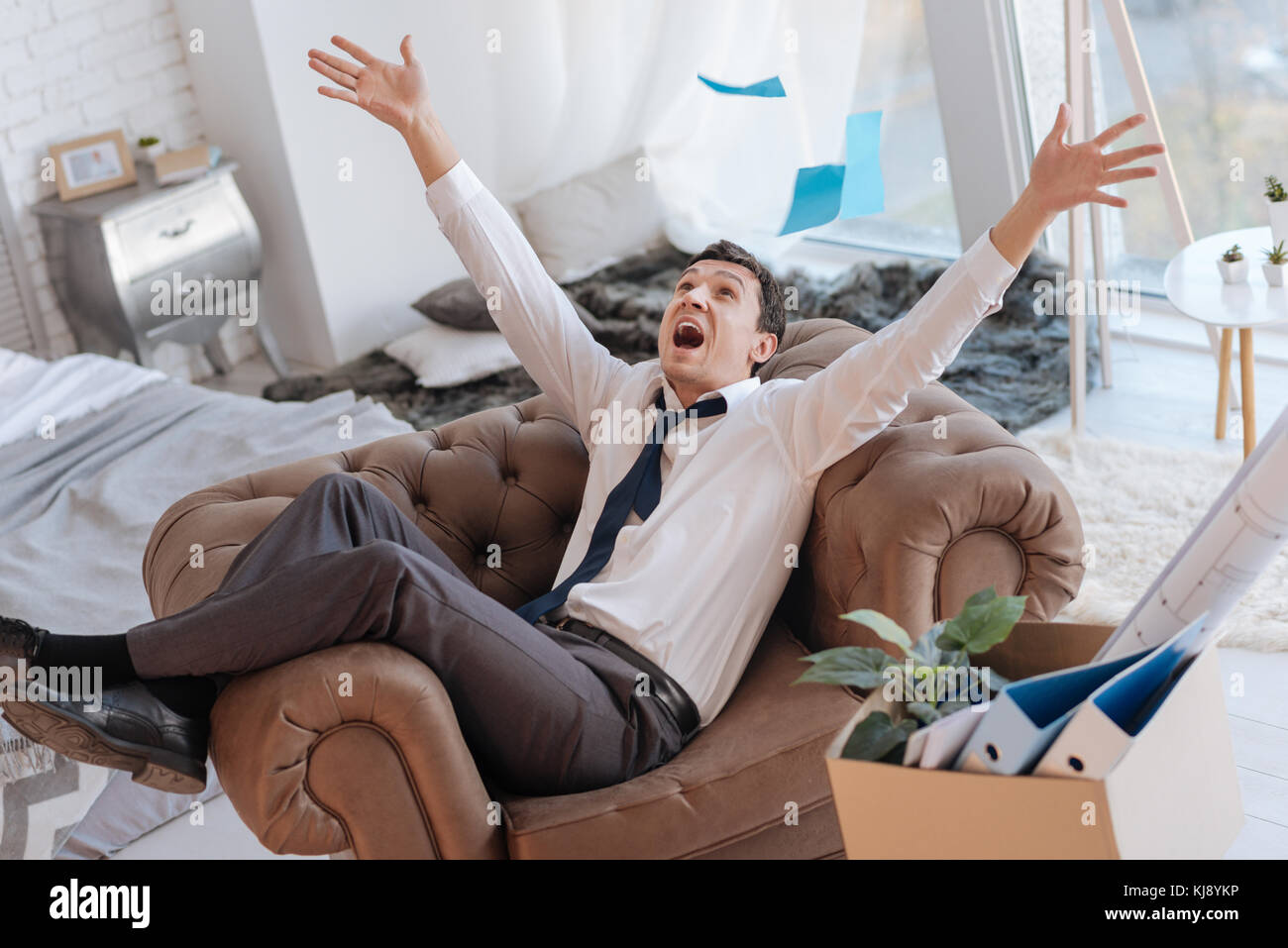 Throwing things hi-res stock photography and images - Alamy