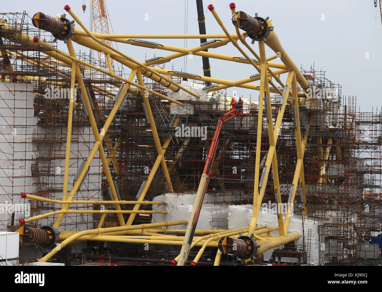 Wind turbine jackets hi-res stock photography and images - Alamy