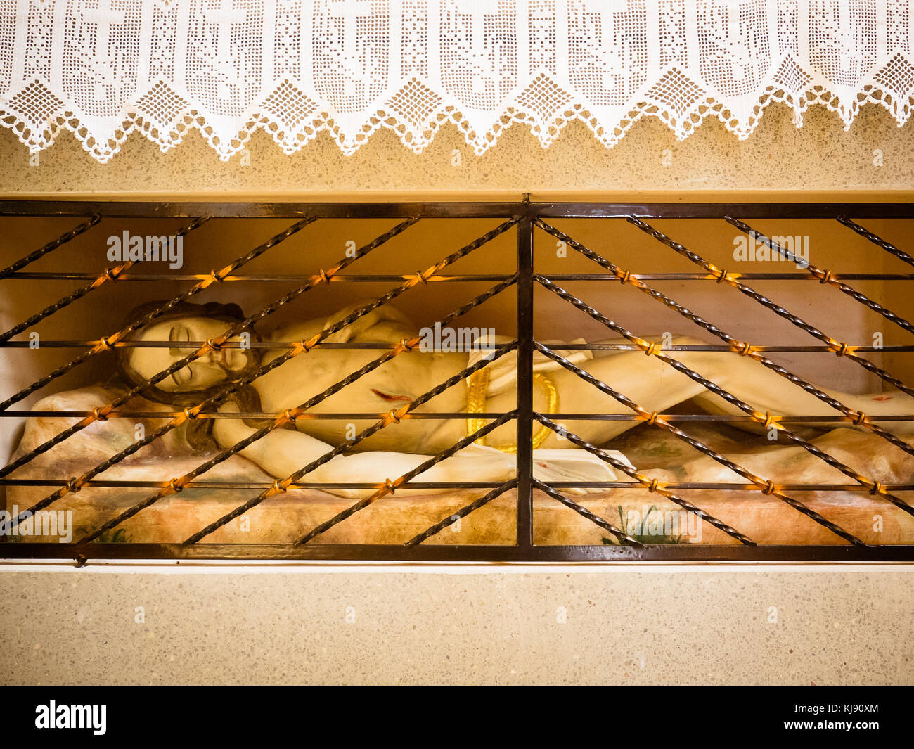 Jesus is in the cave after the crucifixion Stock Photo - Alamy