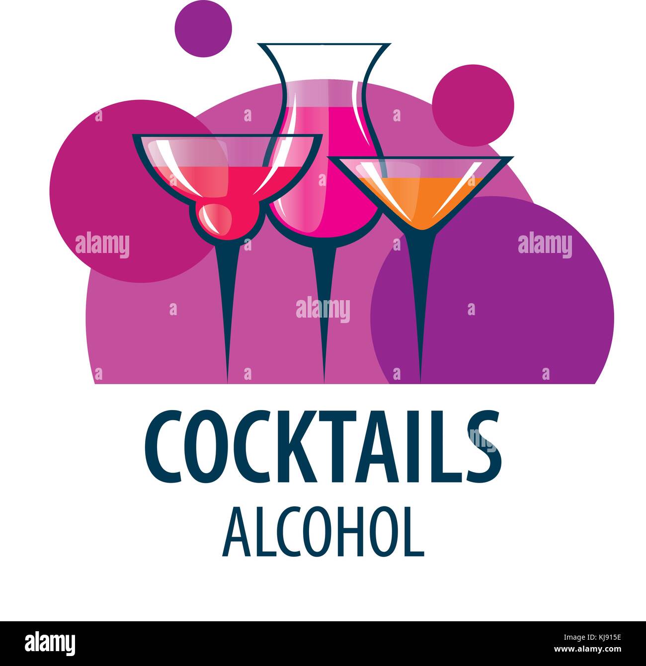 alcoholic cocktails logo Stock Vector Image & Art - Alamy