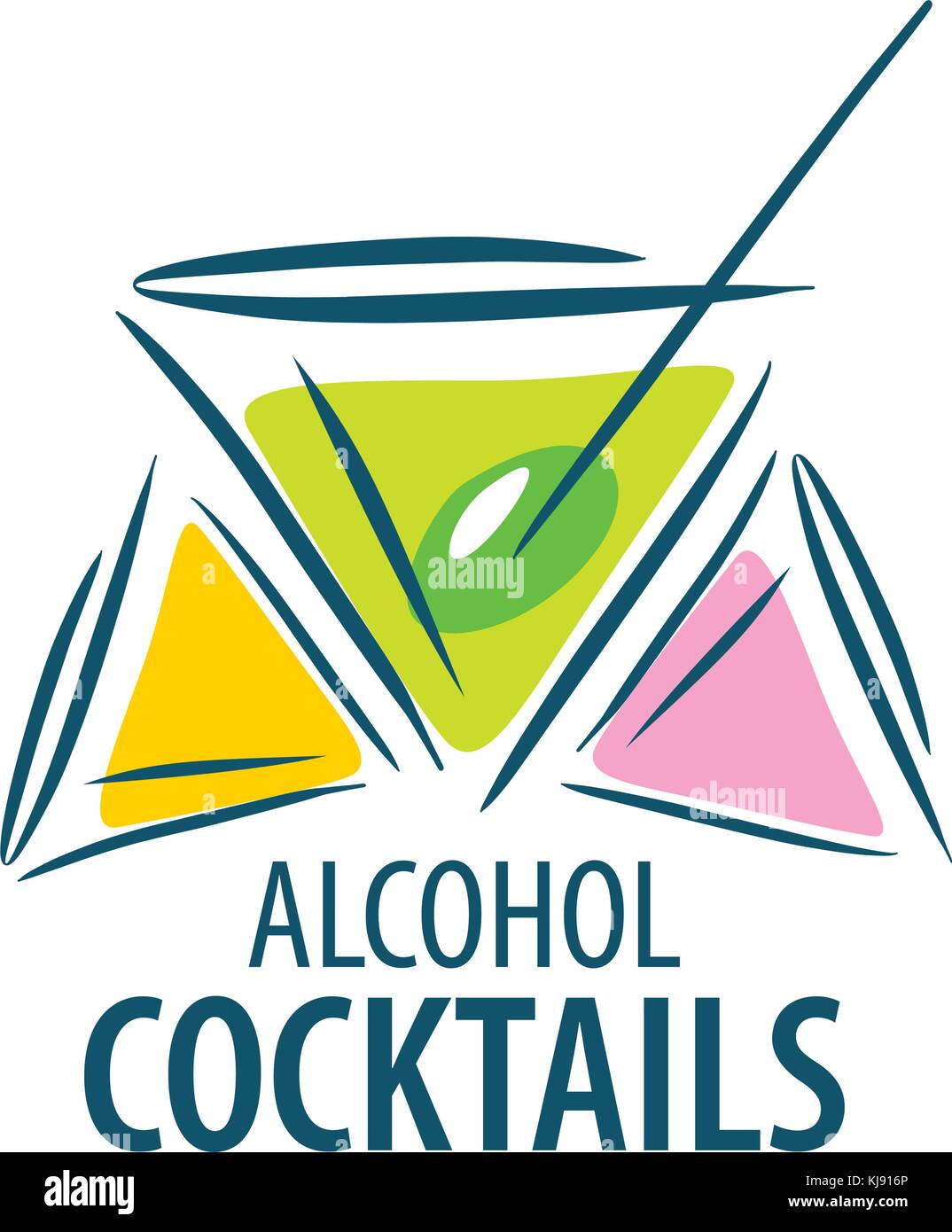 alcoholic cocktails logo Stock Vector Image & Art - Alamy