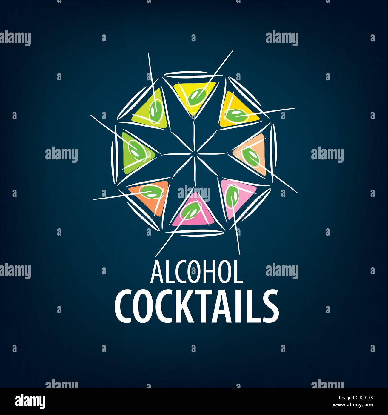alcoholic cocktails logo Stock Vector Image & Art - Alamy