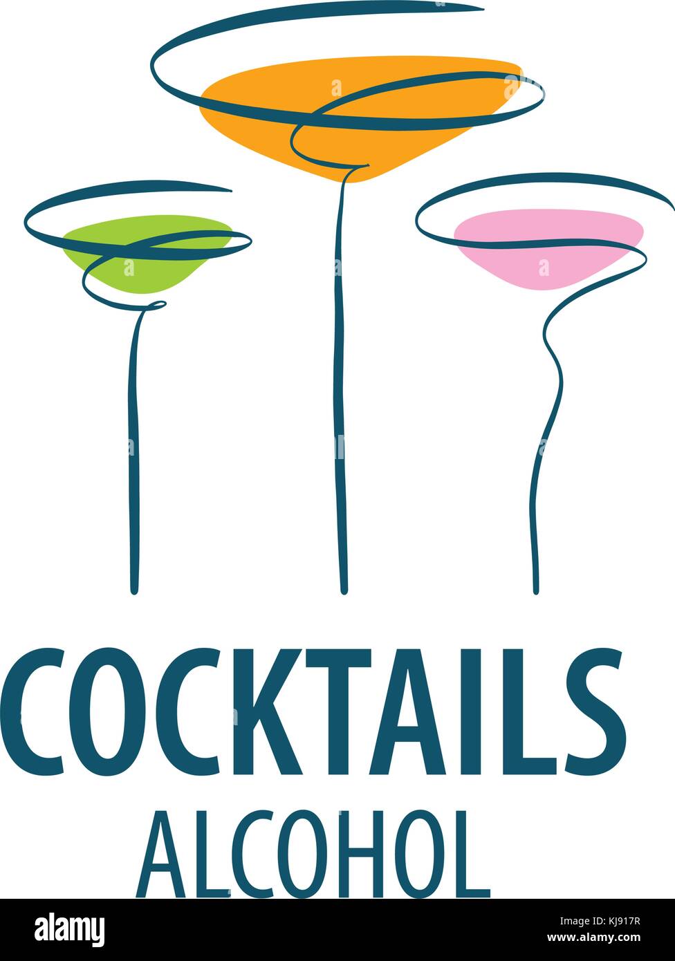 alcoholic cocktails logo Stock Vector Image & Art - Alamy