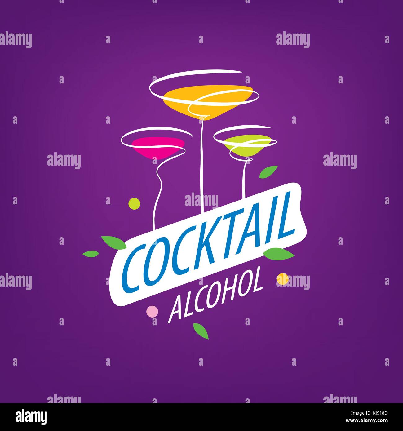 alcoholic cocktails logo Stock Vector Image & Art - Alamy