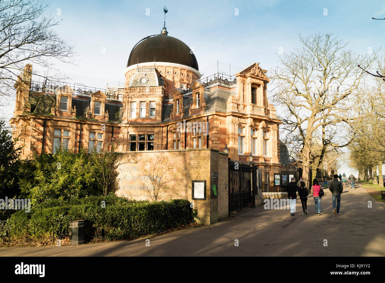 The Royal Greenwich Observatory building on Blackheath, London Stock ...