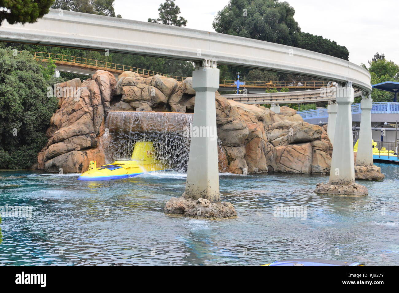 Submarine ride at Disneyland Stock Photo - Alamy
