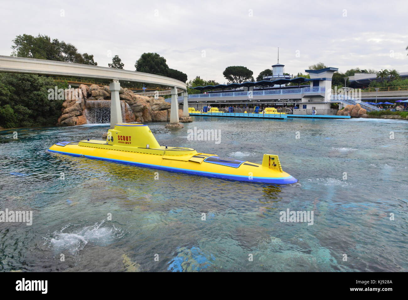 Submarine ride at Disneyland Stock Photo - Alamy