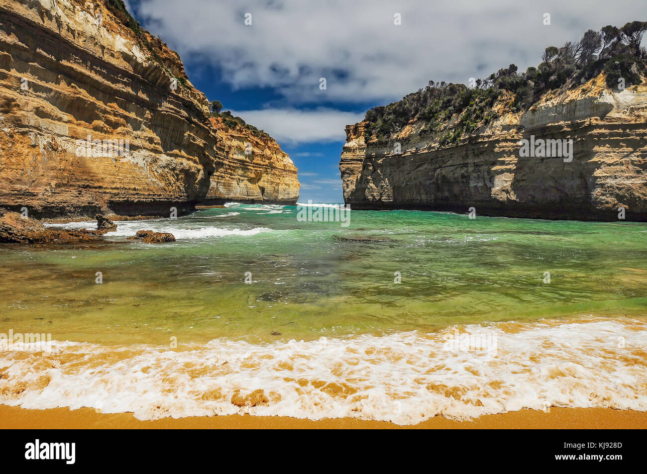 Gorge Loch ARD on the Australian Pacific coast. The wreck of the ship ...
