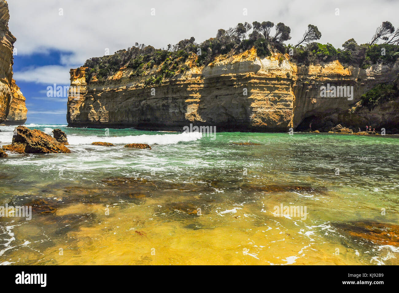 Gorge Loch ARD on the Australian Pacific coast. The wreck of the ship ...