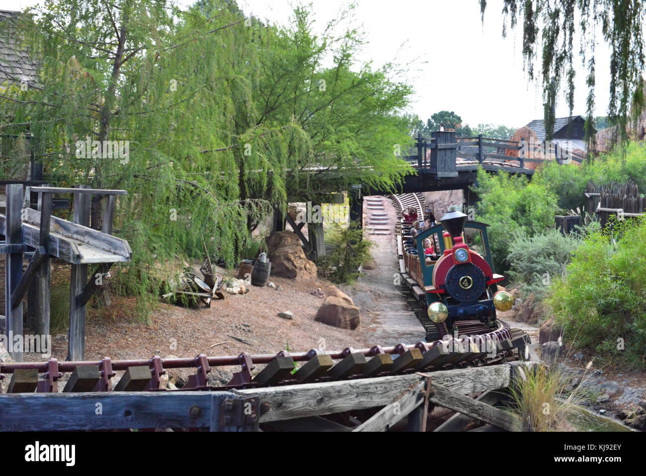 A roller coaster train ride Stock Photo - Alamy