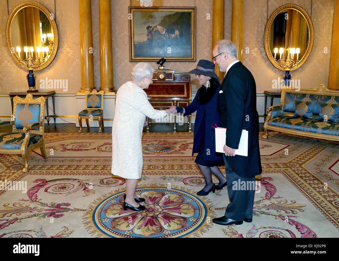 Queen Elizabeth II meets His Excellency Mr Alexandre Fasel from the ...