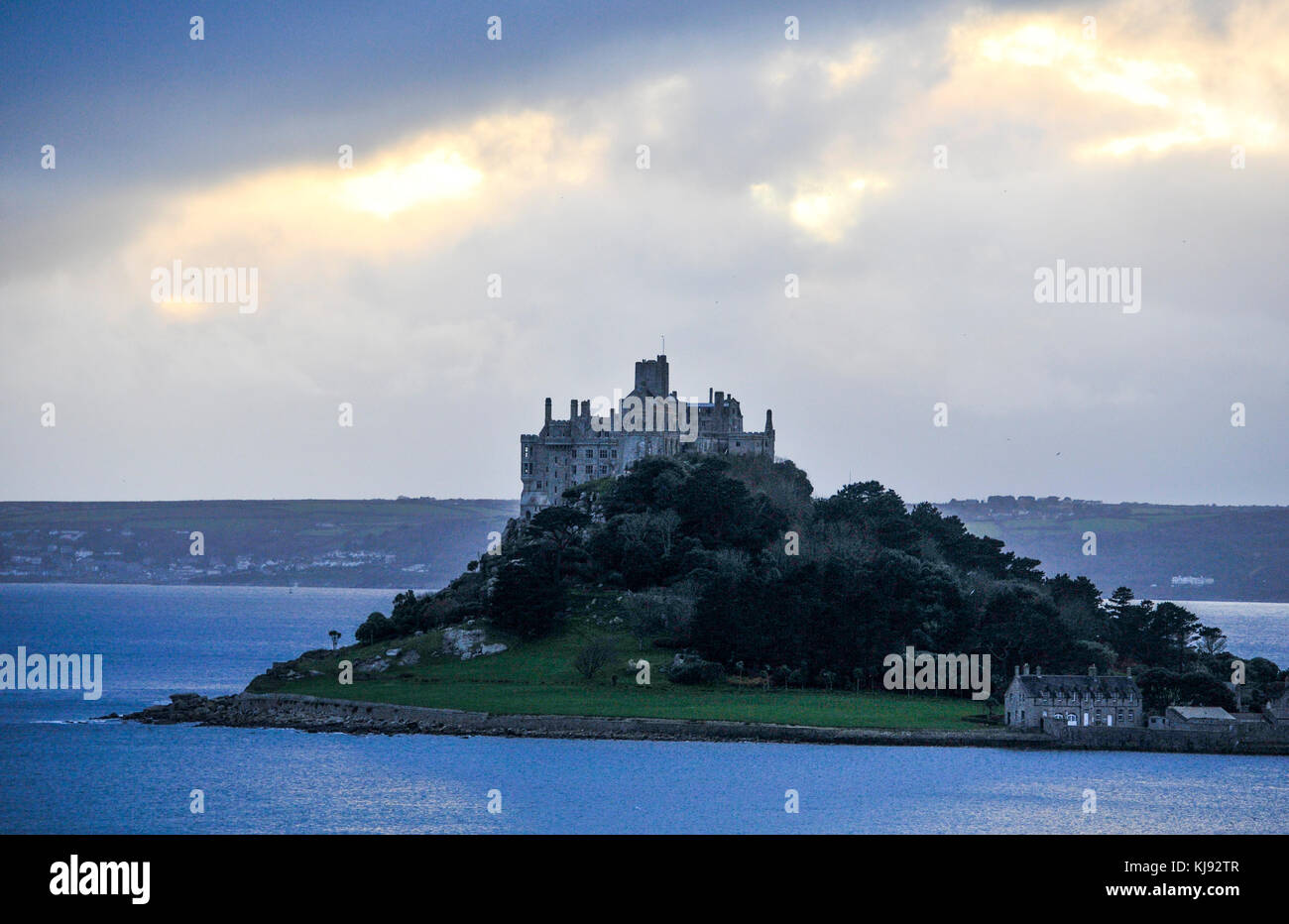 St Michaels Mount on the Cornwall coast at Marazion St Michael's Mount ...