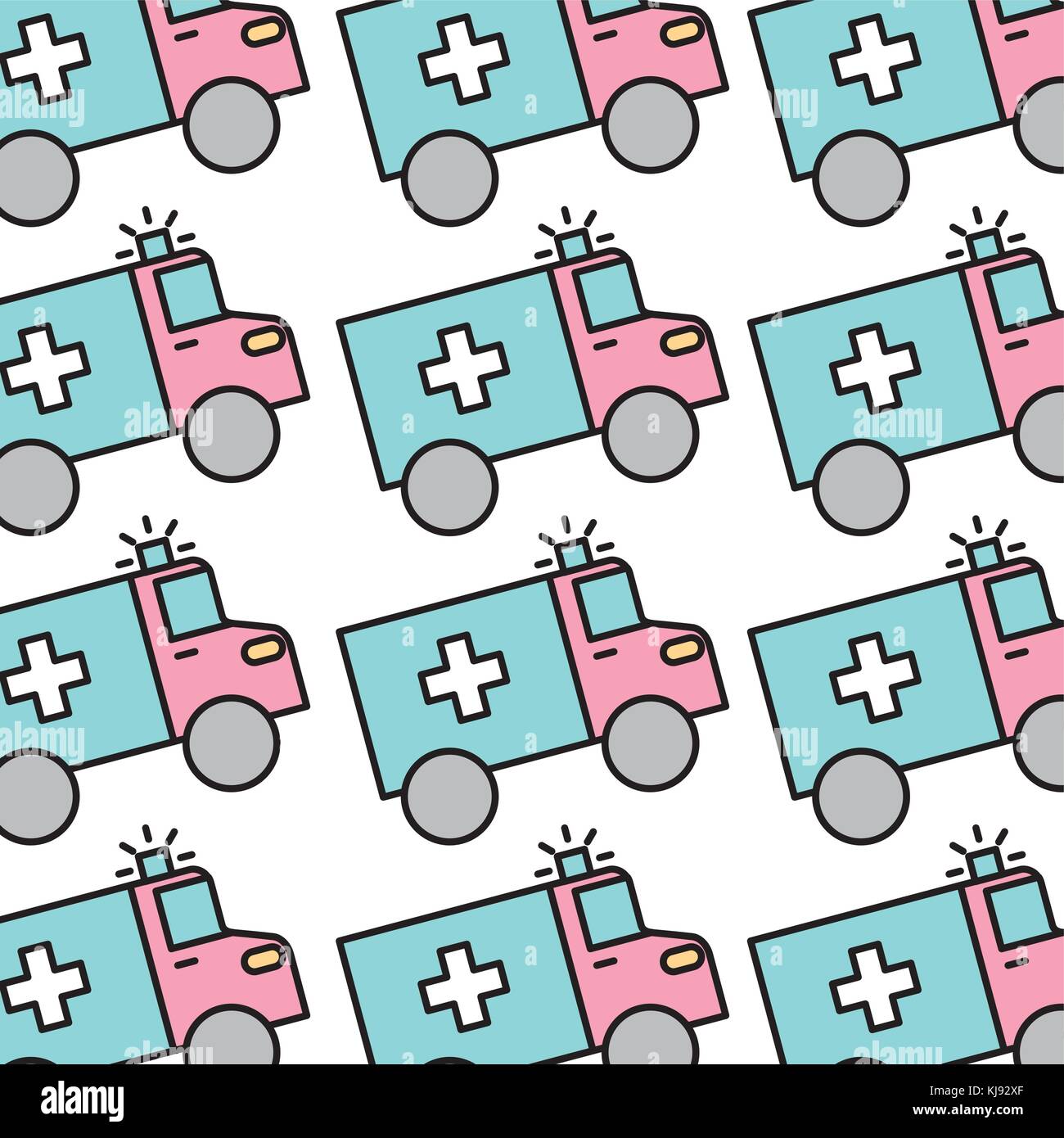 Ambulance emergency van pattern hi-res stock photography and images - Alamy