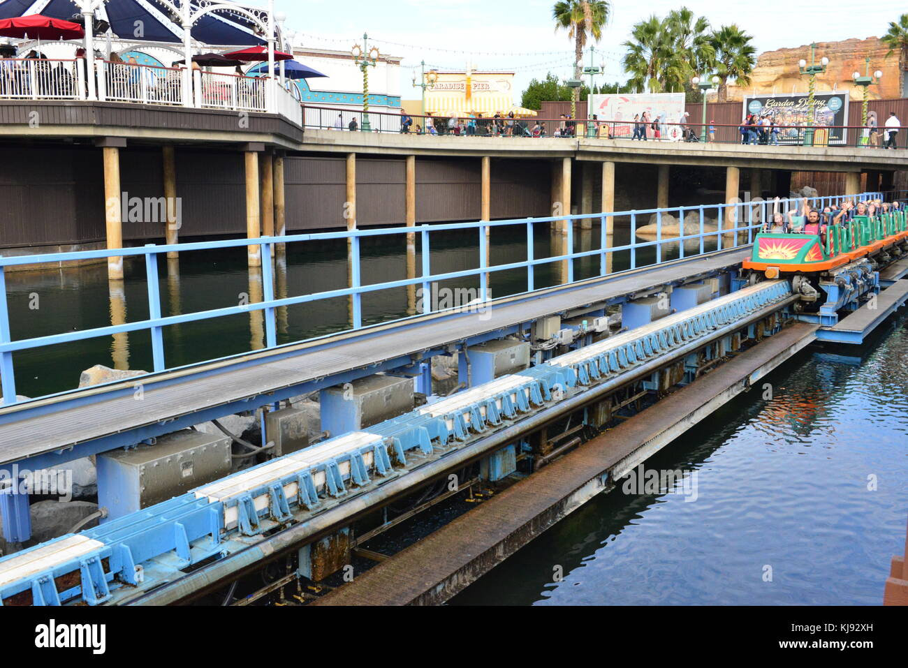 A roller coaster in the process of launching Stock Photo - Alamy