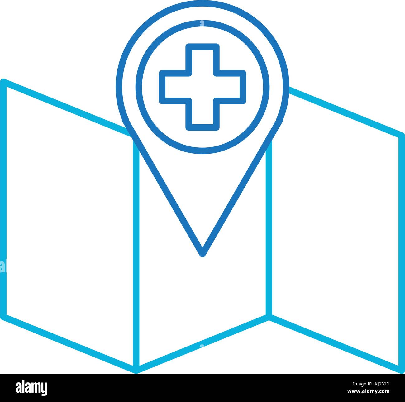 hospital pharmacy pointer on map location icon Stock Vector Image & Art ...