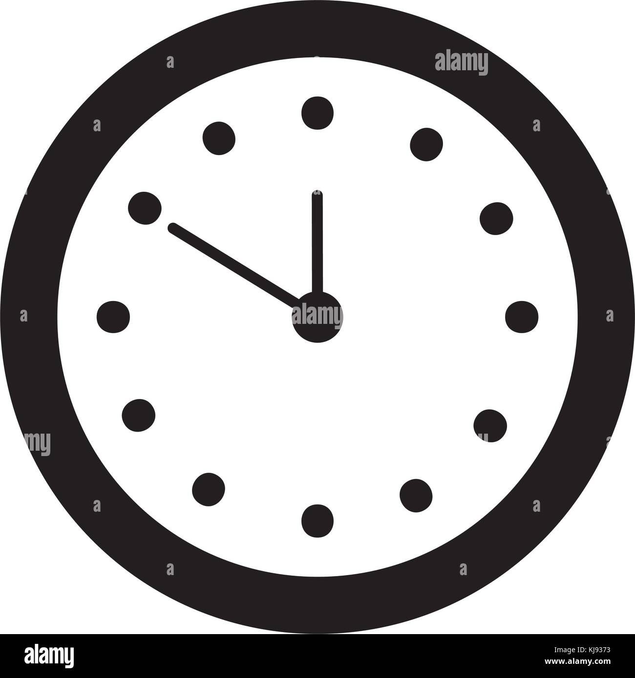 round clock time minute day timer Stock Vector Image & Art - Alamy