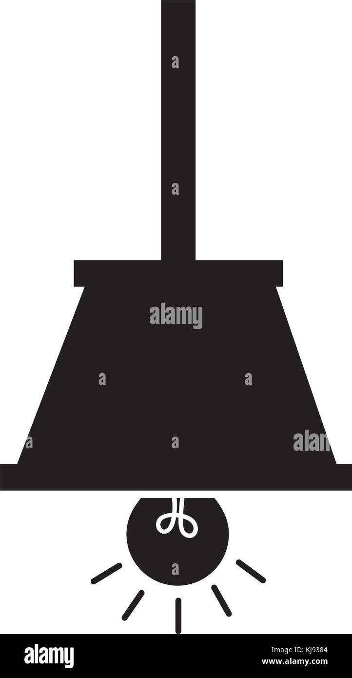 hanging lamp bulb light decoration object Stock Vector Image & Art - Alamy
